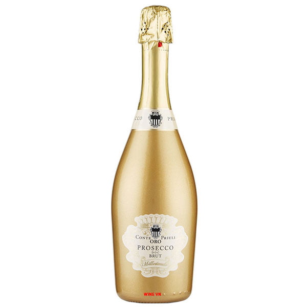 Rượu Vang Nổ Prosecco Conte Priuli Oro Brut Chính Hãng