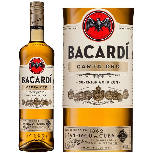 Rượu Rum Bacardi Superior Carta Oro Gold nhập khẩu giá tốt
