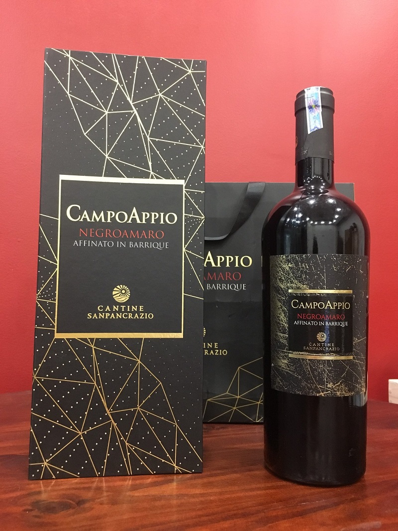 Rượu Vang Ý Campo Appio Negroamaro Giá Tốt