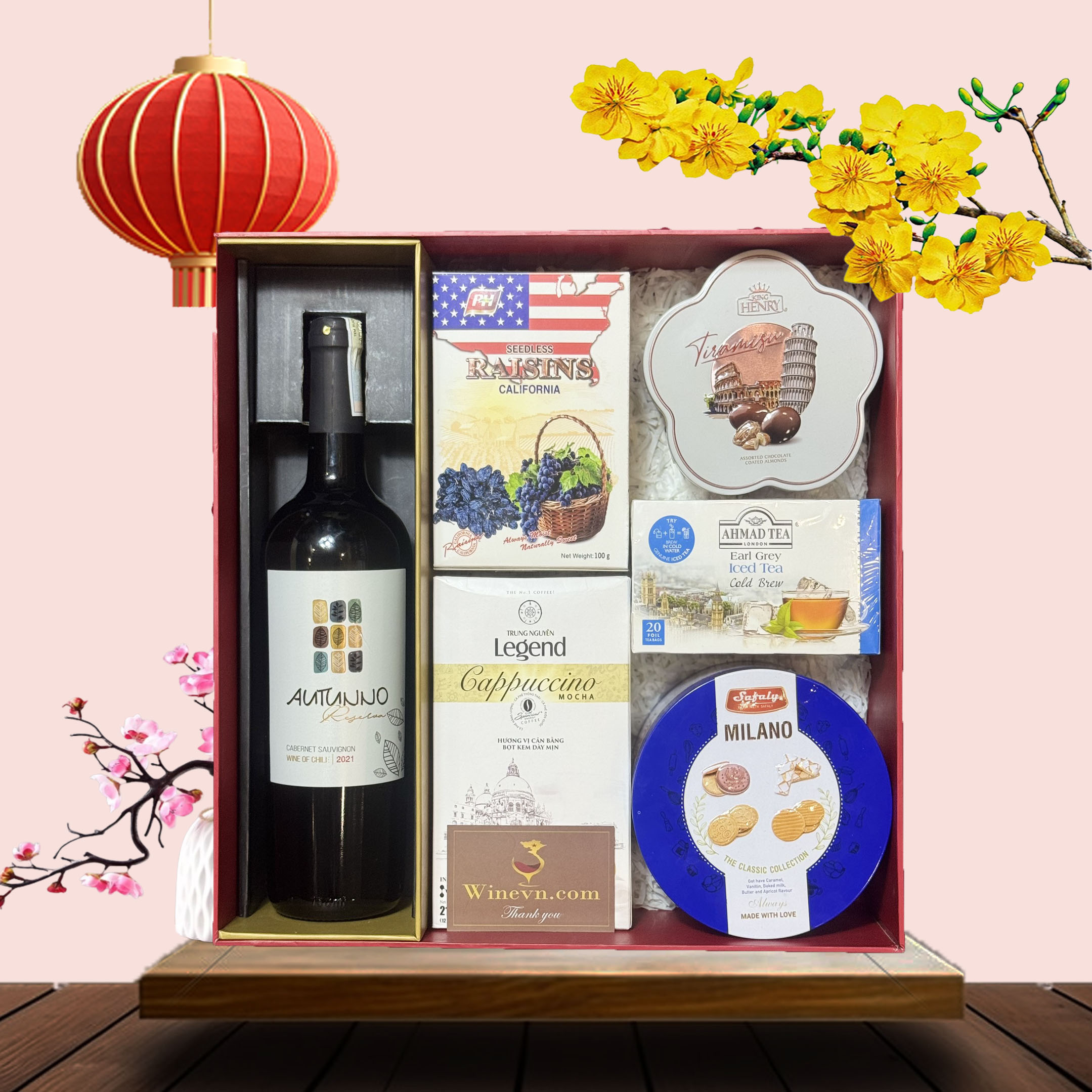 Hộp Qùa Tết Xuân Phú Qúy 2024 - Wine VN : Wine & Spirits